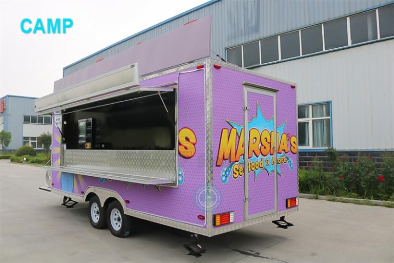 Custom 16ft Seafood Trailer For Sale - Camp Food Trailer Cases